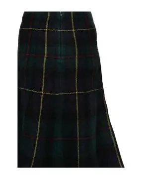 Ralph Lauren Plaid Flared Skirt