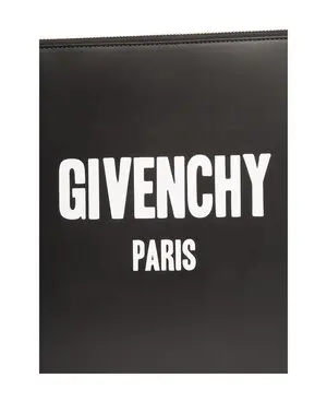 Givenchy Paris Logo Print Pouch