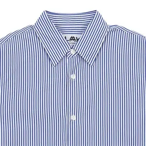 Play Comme Des Garcon Logo-appliqué Striped Cotton Shirt