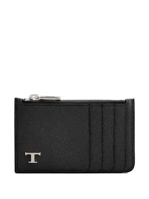 TOD'S Credit Leather Card Holder - Black