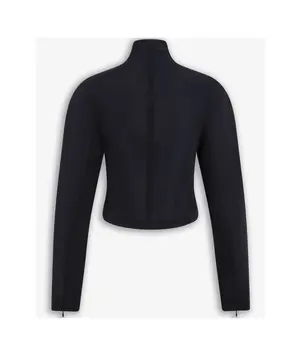 Alaïa High Neck Cropped Jacket