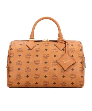 Mcm Monogrammed Tote Bag