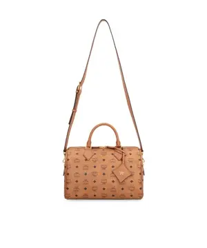 Mcm Monogrammed Tote Bag