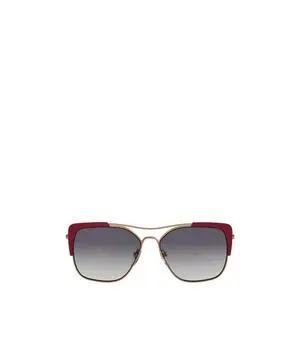 Prada Logo Gradient Aviator Sunglasses - Gray