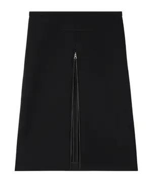 COURREGES Crepe Midi Skirt - Black