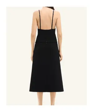 COURREGES Crepe Midi Skirt
