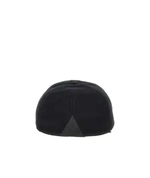 Moncler Baseball Cap With Logo Patch - Black