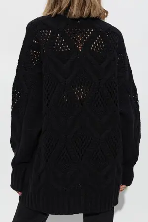 Sportmax Diamond-knit Maxi Jumper