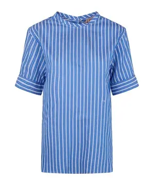 N.21 Striped Short Sleeve Blouse