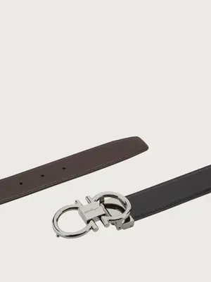 FERRAGAMO Gancini Buckle Belt - Black