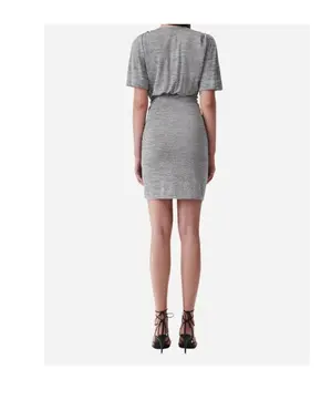IRO PARIS Ruched V-neck Dress