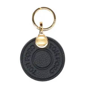 TOM FORD Logo Debossed Keychain