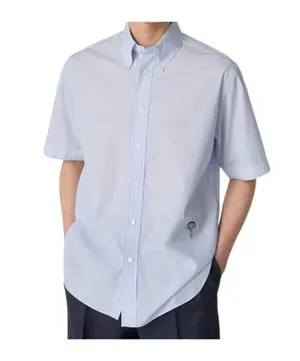 Bottega Veneta Stripe Poplin Shirt - White/blue