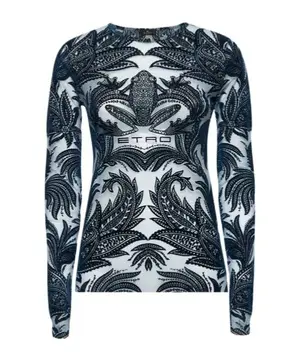 Etro Paisley Motif Long Sleeve Top