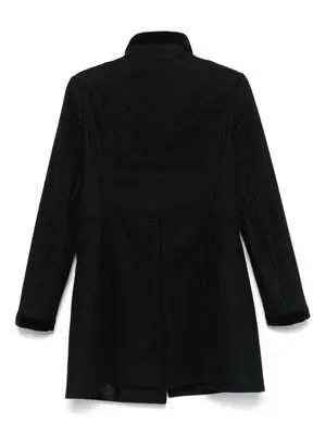 FAY Virginia Hook-closure Coat - Black