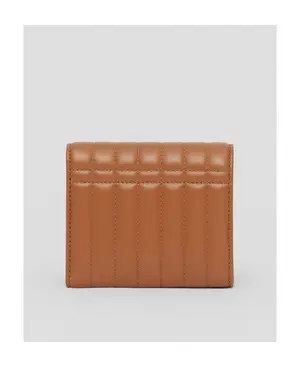 Burberry Small Lola Quilted Folding Wallet - Brown