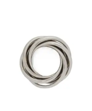 JIL SANDER Multi-layered Ring - Silver
