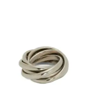 JIL SANDER Multi-layered Ring - Silver
