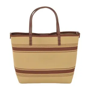 CRISATHENA Striped Tote Bag
