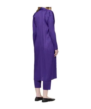 PLEATS PLEASE BY ISSEY MIYAKE Long Trench Coat
