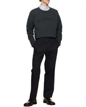 MAISON MARGIELA Embroidered Fleece Sweatshirt - Black