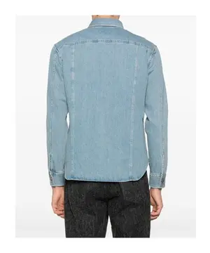 TOM FORD Button-up Denim Shirt - Light Blue