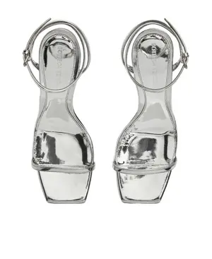 Bottega Veneta Silver Knot Sandals - Gray