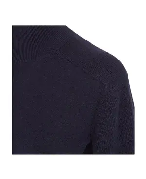 Fendi High-neck Knit Jumper With Cut-out Sleeves