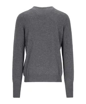 BALLANTYNE Crew Neck Knit Sweater - Grey
