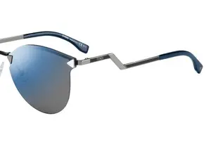 Fendi Logo Detail Sunglasses - Blue