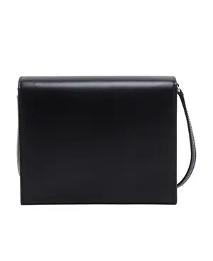 Dolce & Gabbana Logo Embossed Crossbody Bag - Black