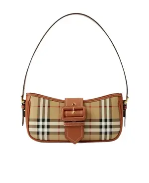 Burberry Vintage Check Buckle Shoulder Bag