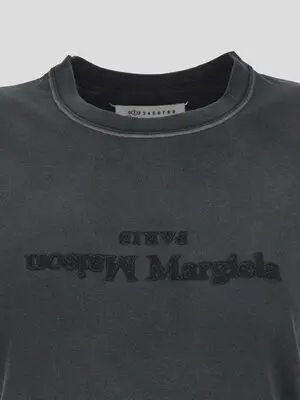 MAISON MARGIELA Reverse Logo Crewneck T-shirt - Black