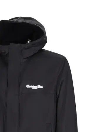 Dior Logo Printed Hooded Jacket