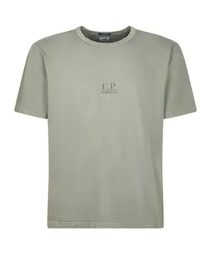 C.P. COMPANY Logo Printed Crewneck T-shirt - Gray