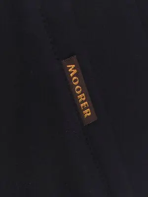 MOORER Button-up Jacket With Classic Collar - Black
