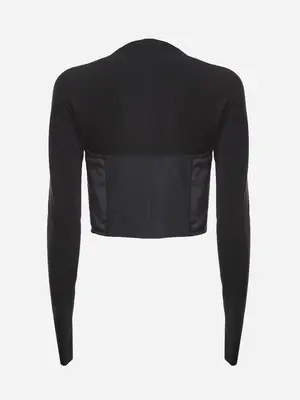 Dolce & Gabbana Zipper Bodice Effect Long-sleeved Top