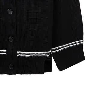 Marni Oversized-fit Cardigan With Logo Stripe Trim