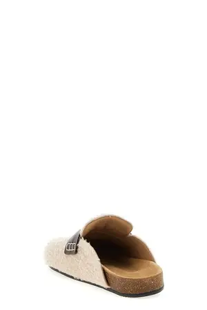 J.W.ANDERSON Round Toe Mules - Beige