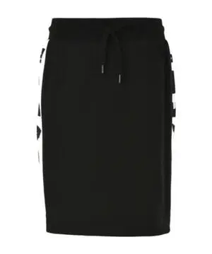 Moschino Side Logo Drawstring Waistband Skirt - Black