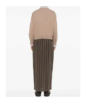 Brunello Cucinelli Monile Detailed Cropped Sweater