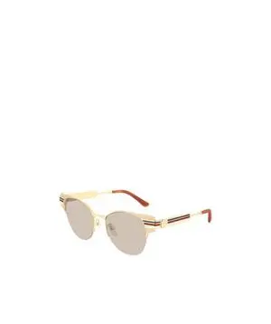 Gucci Logo Detail Sunglasses - Nude