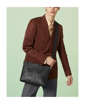 Gucci Jumbo Gg Medium Messenger Bag