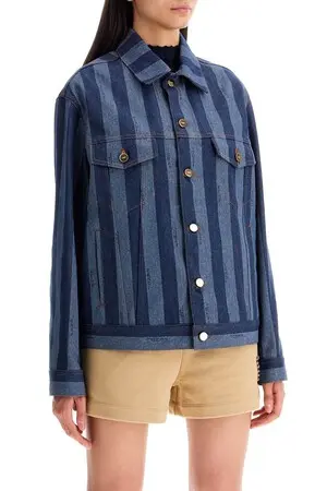 Fendi Striped Button-up Jacket
