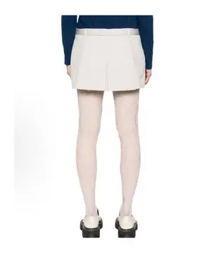 Miu Miu Low-rise Logo-buckle Pleated Mini Skirt