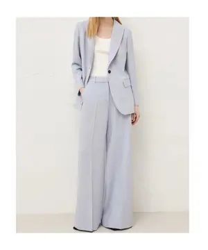 Marella Semi-fitting Basket-pattern Mixed-color Blazer