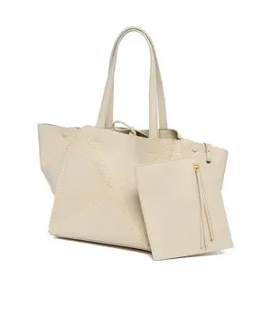 Nanushka Origami Tote Bag - Beige