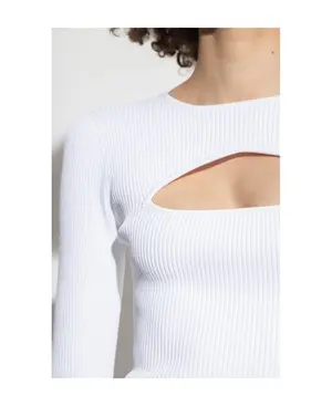 Dsquared2 Ribbed Cut-out Long Sleeve Dress