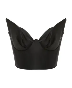 Zimmermann Matchmaker Moulded-cup Crop Top - Black
