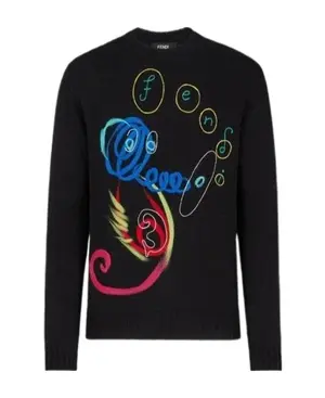 Fendi Embroidered Sweaters For Men